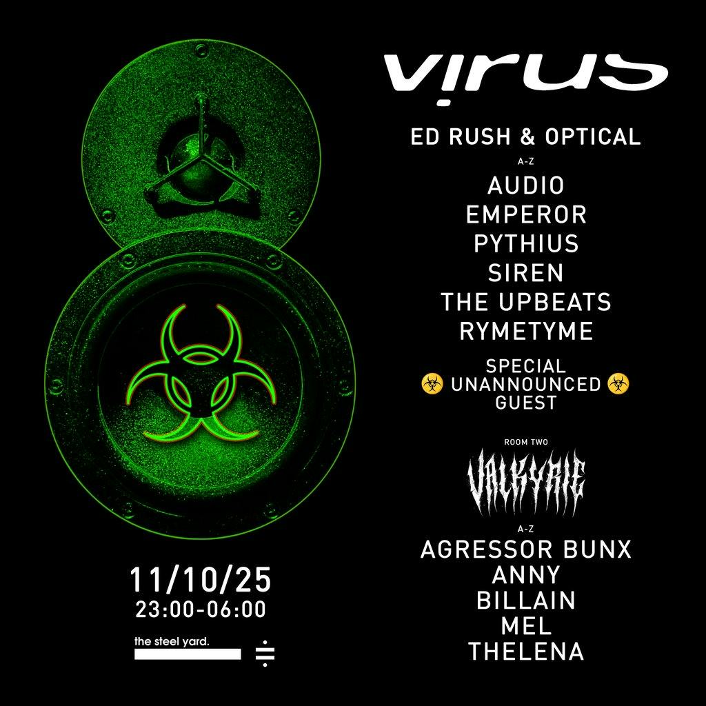 Tickets: Virus Recordings - London | The Steel Yard London Sat 11 ...