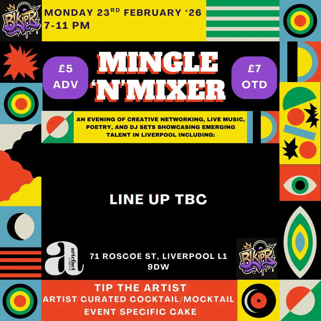 Tickets: Mingle 'N' Mixer | Artefact Liverpool Mon 23 February 2026