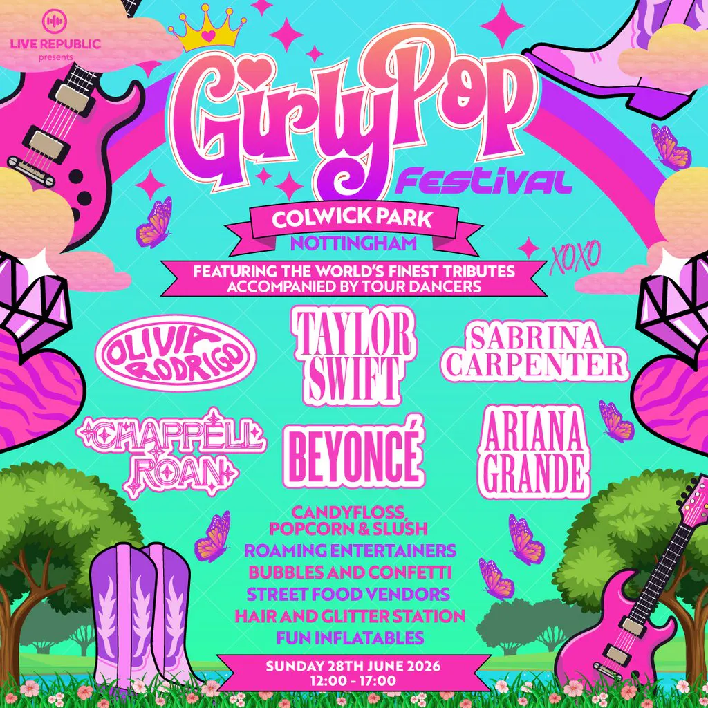 Tickets: GirlyPop Fest | Colwick Park, Nottingham | Colwick Park ...