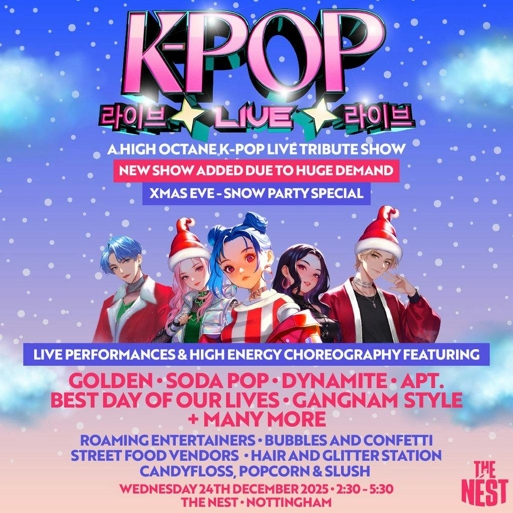 K-POP Live Xmas | The Nest, Nottingham | The Nest (@ Notts County FC ...
