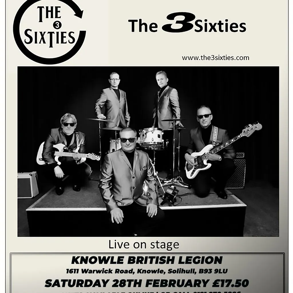 Sixties Night with The 3 Sixties Band - Knowle, Solihull | Knowle Royal ...