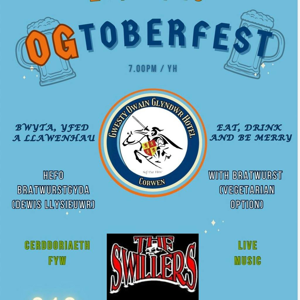 OGtoberfest with the Swillers | Owain Glyndwr Hotel, Corwen, LL21 0DL ...