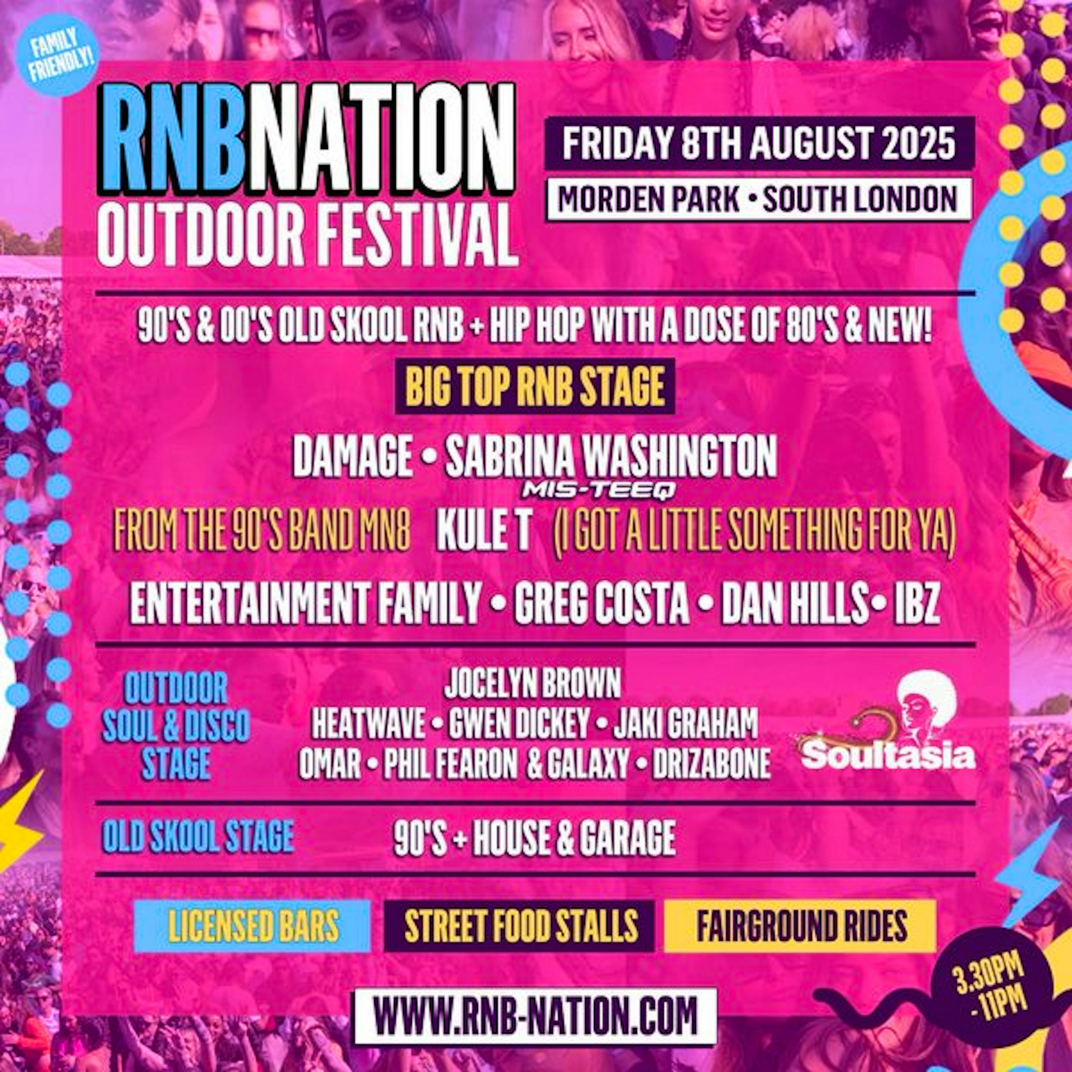 RnB Nation Outdoor Festival London 2025 | Tickets & Line Up | Skiddle