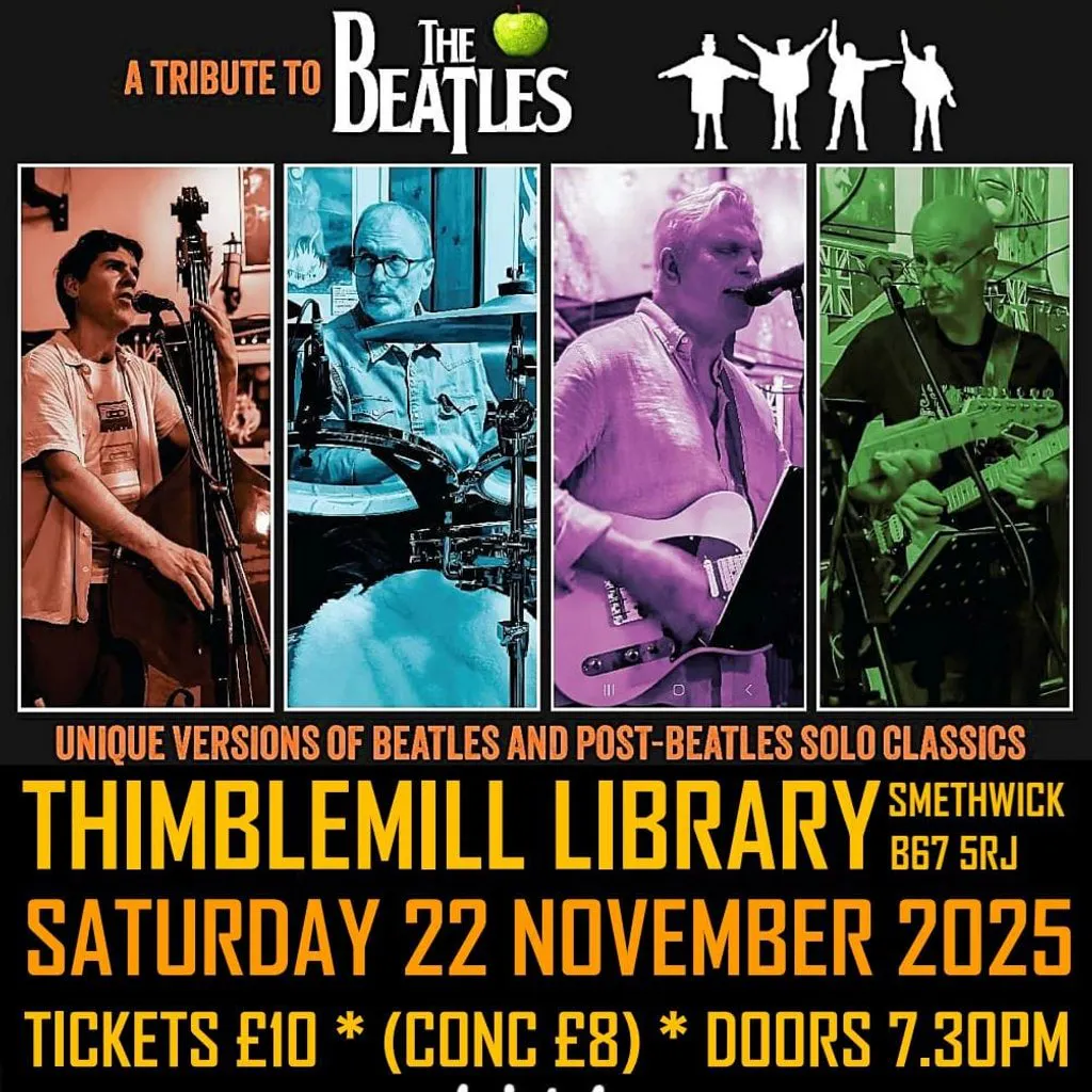 The Musical History Tour (Beatles tribute) | Thimblemill Library ...