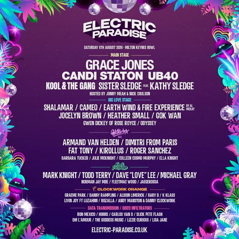 Electric Paradise 2026 | Tickets & Line Up | Skiddle