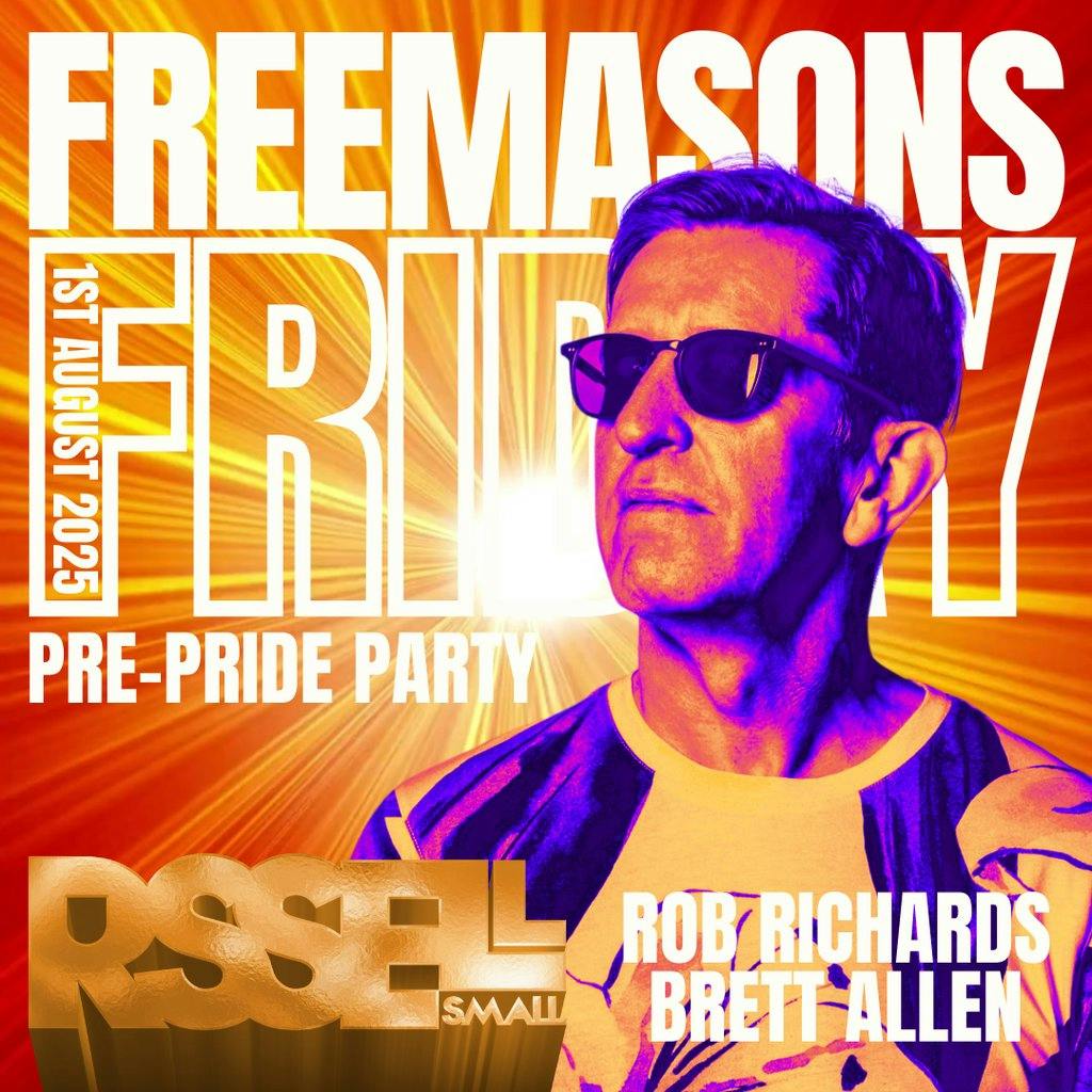 Freemasons Friday - Pride 2025 Pre-Party | OHSO Social Brighton Fri 01 ...