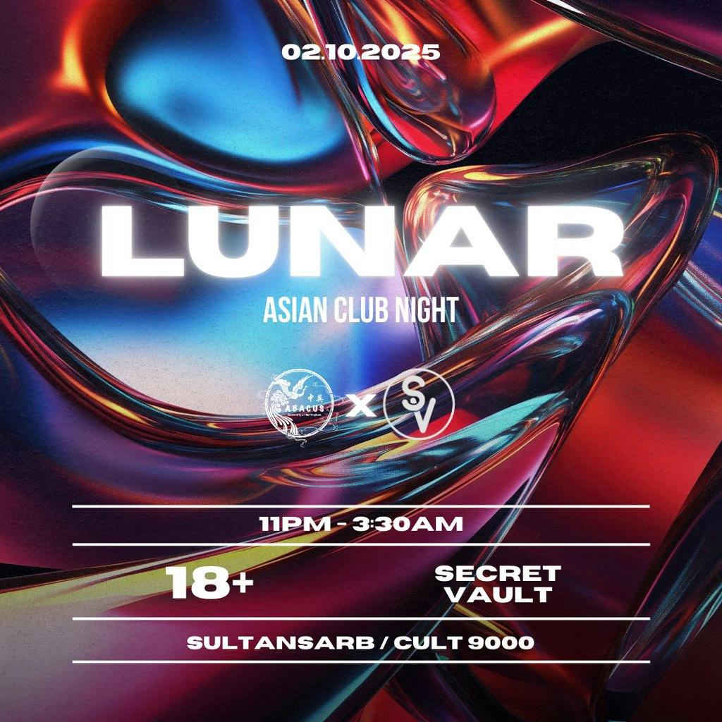 Tickets: Lunar @ Secret Vault | Secret Vault Nottingham Thu 02 October 2025