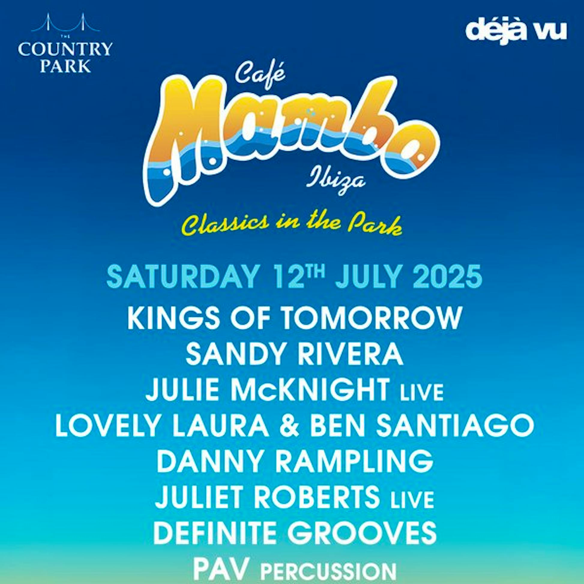 Cafe Mambo Ibiza Classics in the Park 2025