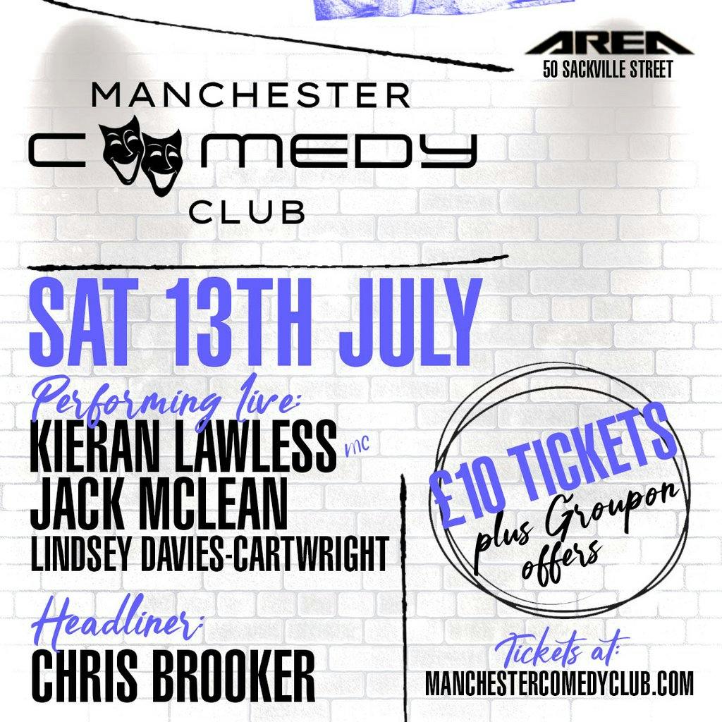 Manchester Comedy Club live with Chris Brooker + Guests | Area ...
