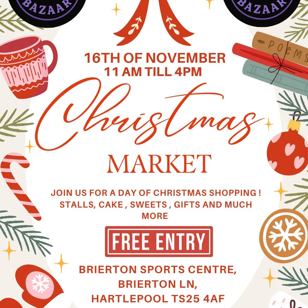 Hartlepools biggest Christmas market | Brierton Sports Centre ...