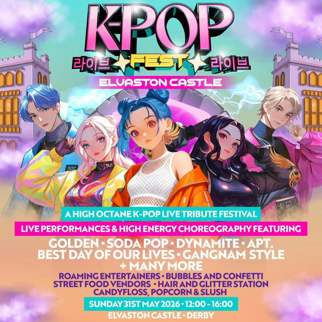Tickets: K-Pop Fest | Elvaston Castle, Derby | Elvaston Castle Country ...