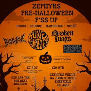 Zephyrs Pre-Halloween P*ss Up | Zephyrs Sheffield Fri 24 October 2025