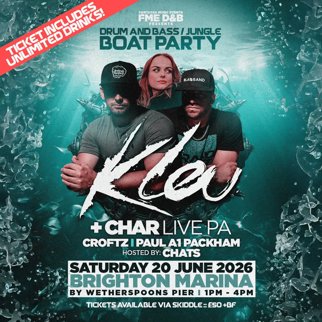 Tickets: FME HOUSE (D&B) Boat Party with headliners Kleu | West Quay ...