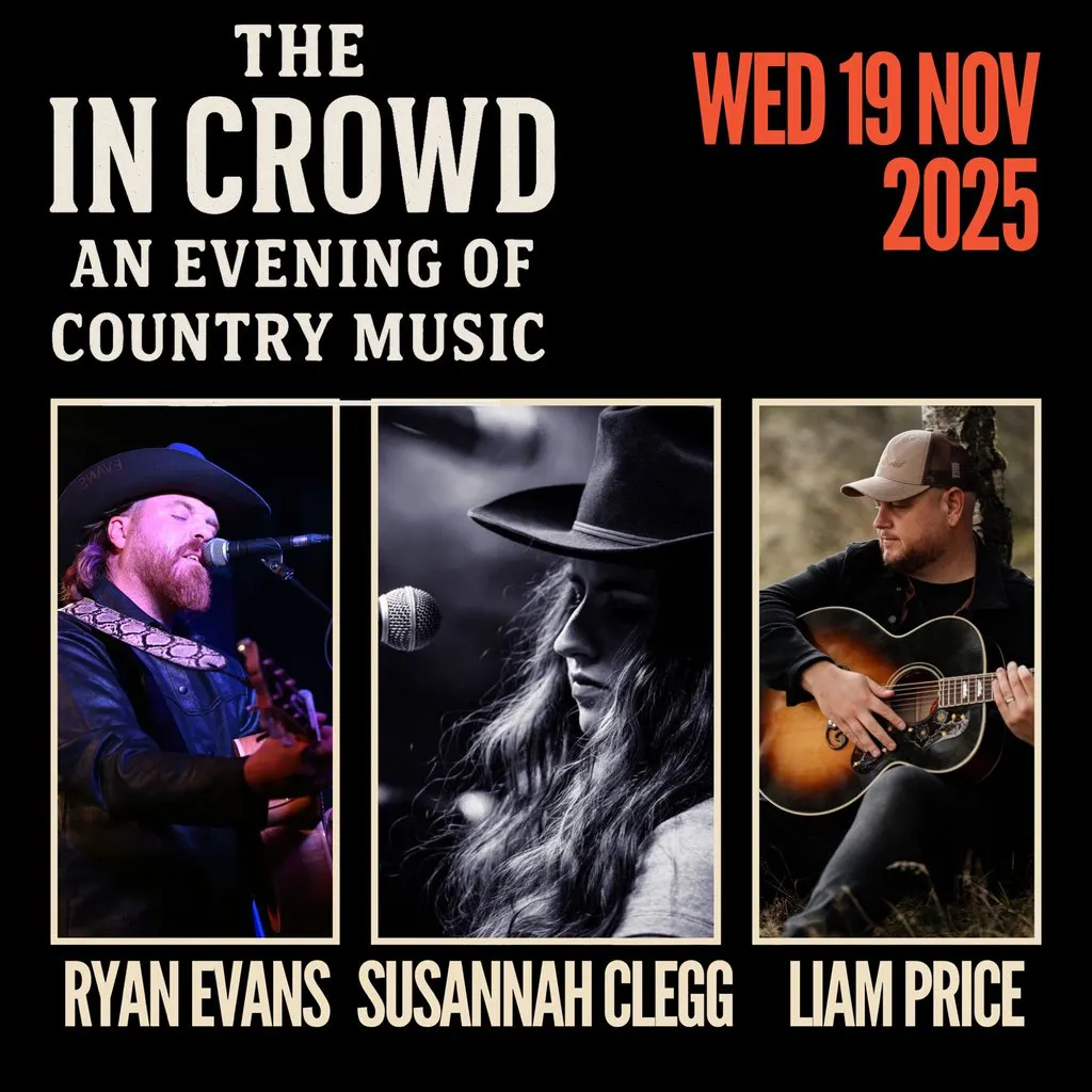 Songwriters night with Ryan Evans, Liam Price and Susannah Clegg ...