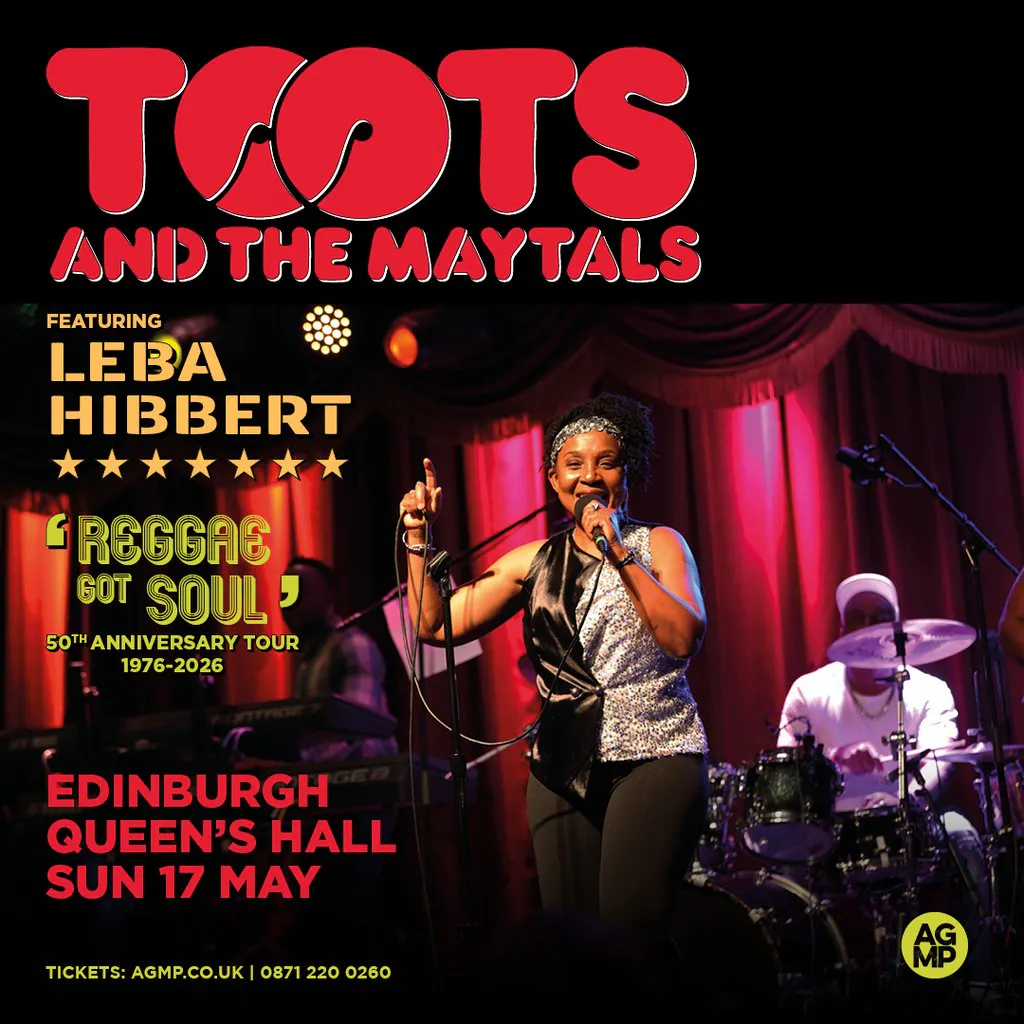 Tickets: Toots and the Maytals | The Queen's Hall Edinburgh Sun 17 May 2026