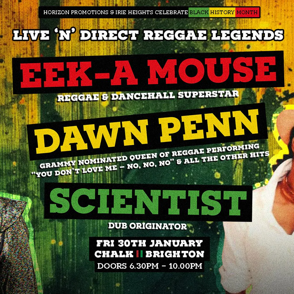 Eek A Mouse, Dawn Penn, Scientist, Friday 30th Jan, Chalk, BTN ...