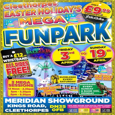 Tickets: Cleethorpes Easter Holidays Mega Fun Park | Meridian ...
