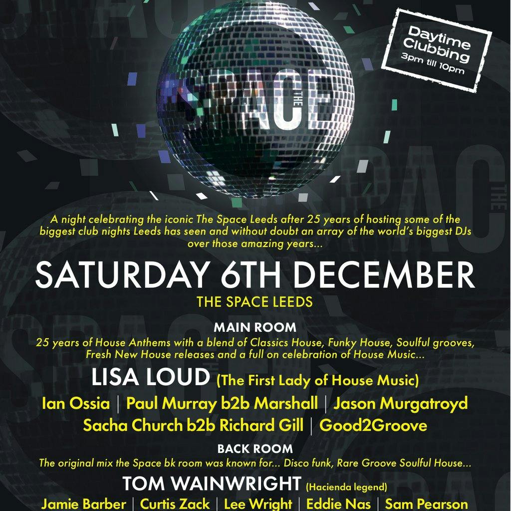 Tickets: The Space 25th Anniversary Reunion | The Space Leeds Leeds Sat ...