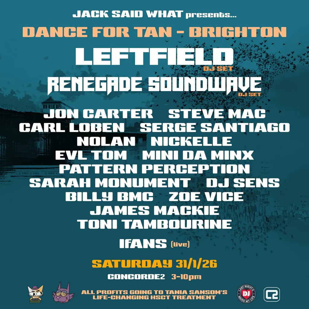 Dance for Tan - Brighton | Concorde 2 Brighton Sat 31 January 2026