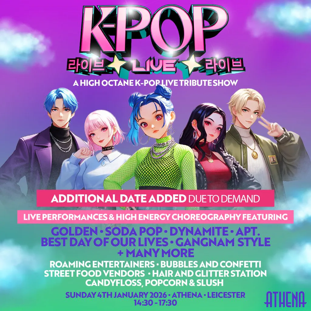 K-POP Live | Athena, Leicester | Athena Events Venue Leicester Sun 04 ...
