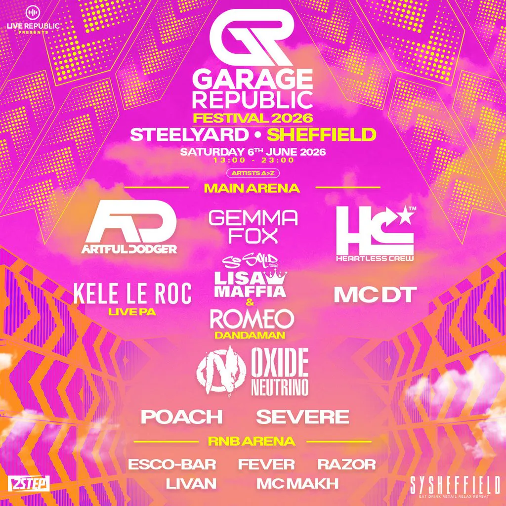 Tickets: Garage Republic Festival 2026 | SteelYard Sheffield ...