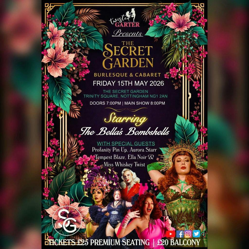 Tickets: The Secret Garden Burlesque & Cabaret Show | Nottingham Secret ...
