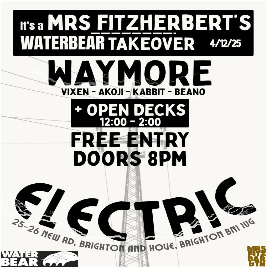 Electronic Takeover @ Mrs Fitzherberts | Mrs Fitzherbert's Brighton Thu ...