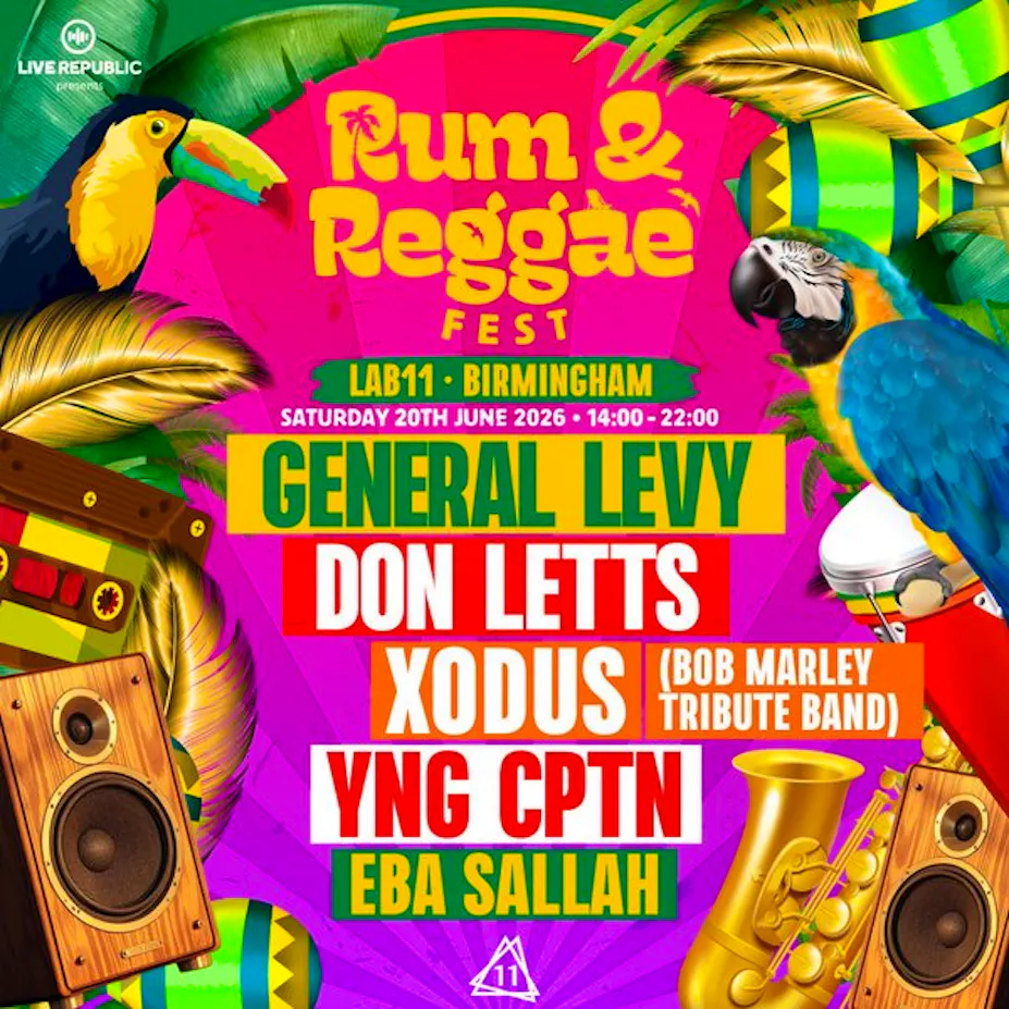 Rum & Reggae Festival Birmingham 2026 | Tickets & Line Up | Skiddle