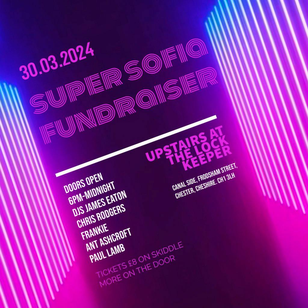 Super Sofia's Fundraiser. Upstairs at the Lock Keeper. Tickets | The ...