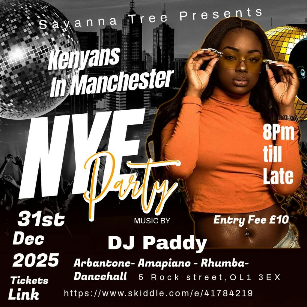 Tickets: Kenyans in Manchester Ultimate Jump-off Party | Savanna Tree ...