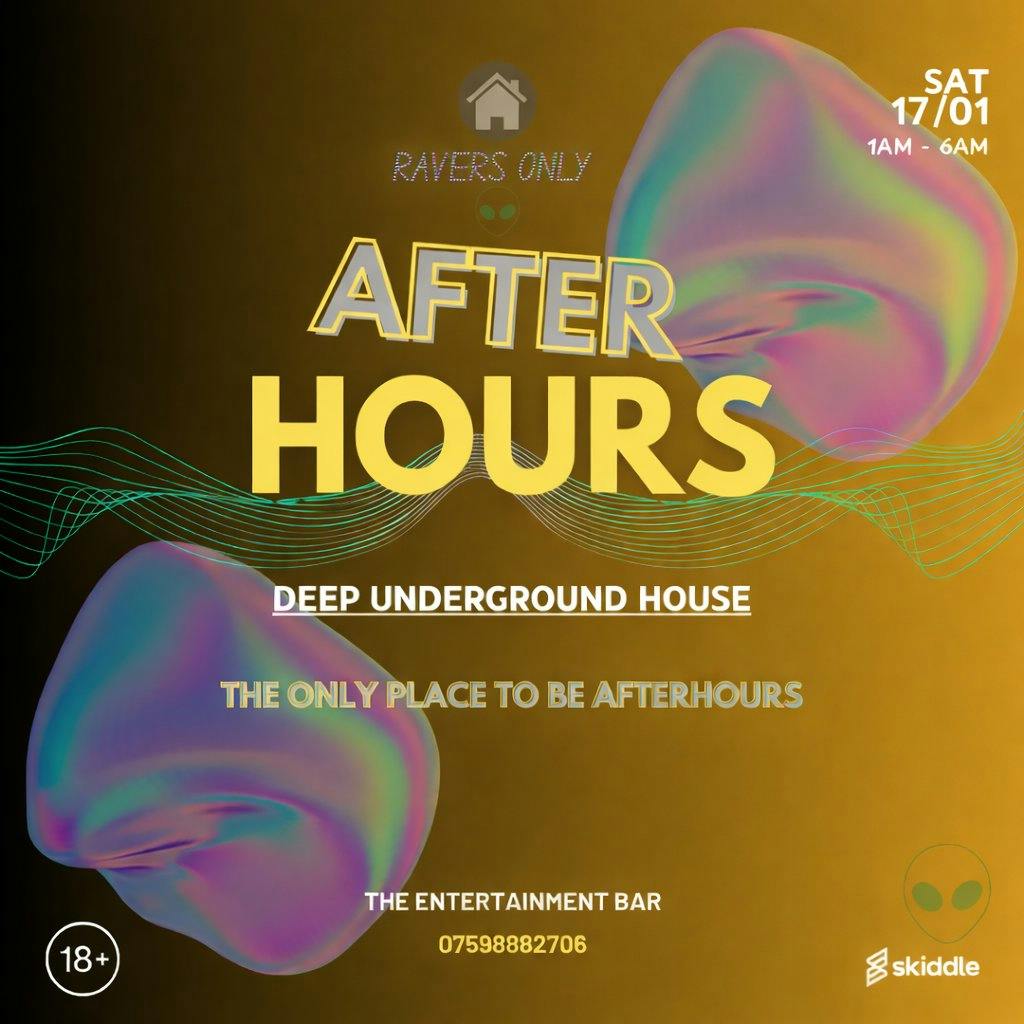 Tickets: Afterhours | Secret Warehouse Location Manchester Sat 17 ...