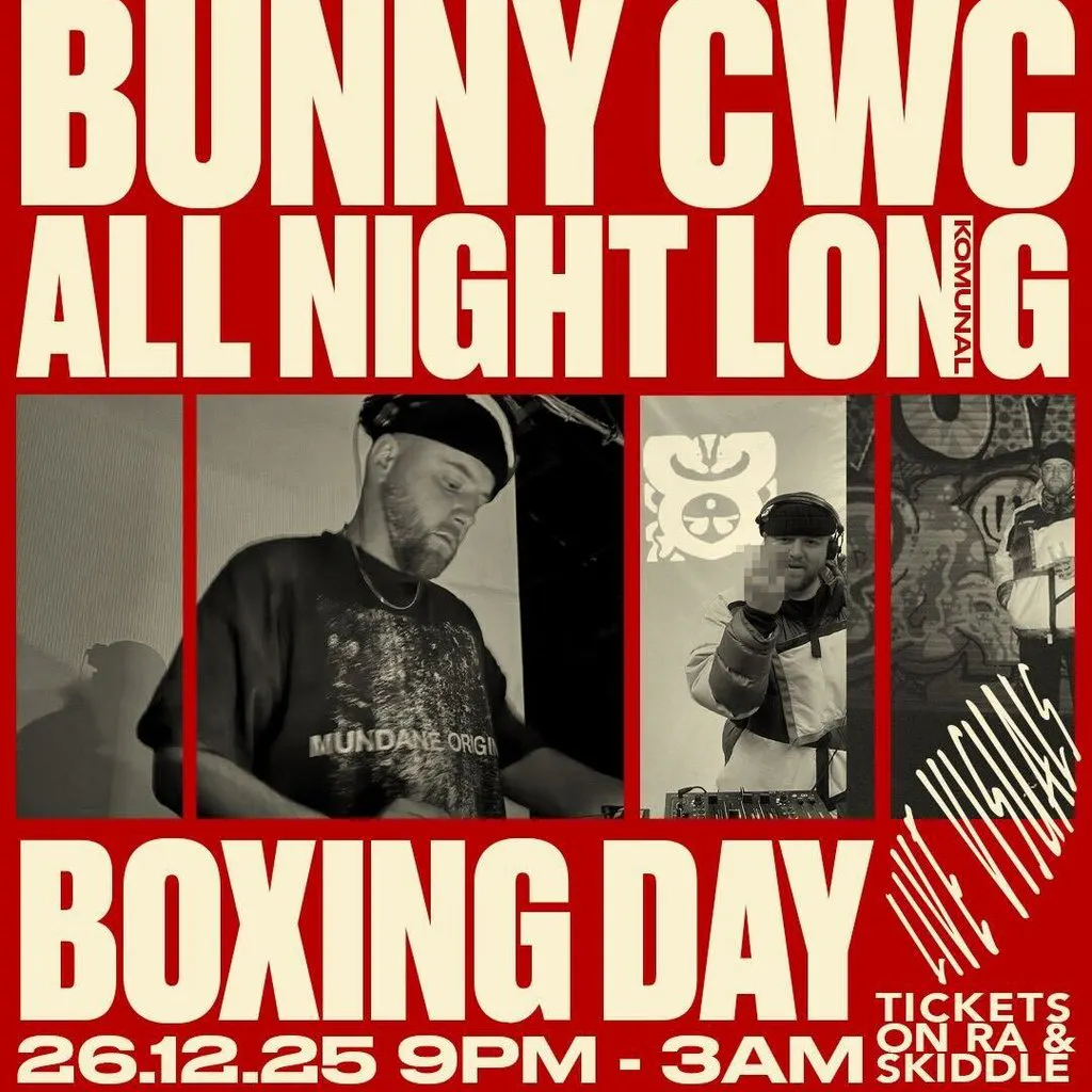Bunny CWC All Night Long - Boxing Day | Rainbow Cellar Birmingham Fri ...