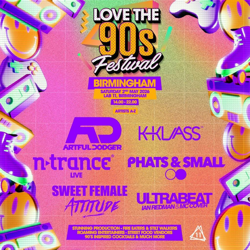 Tickets: Love the 90s Festival | Lab11, Birmingham | LAB11 Birmingham ...