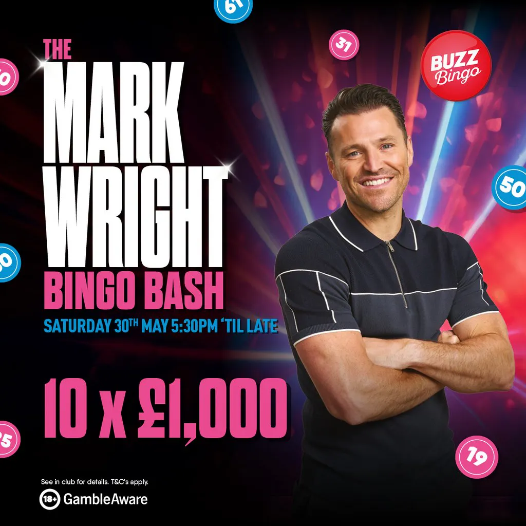Mark Wright - Buzz Bingo Derby 30/05/2026 | Buzz Bingo Derby City Derby ...
