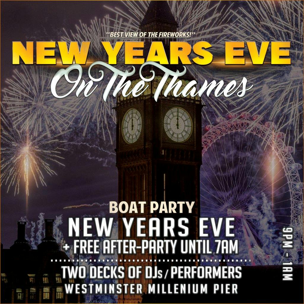 Party Party Fireworks on The Thames the ultimate NYE Boat party | Crown ...