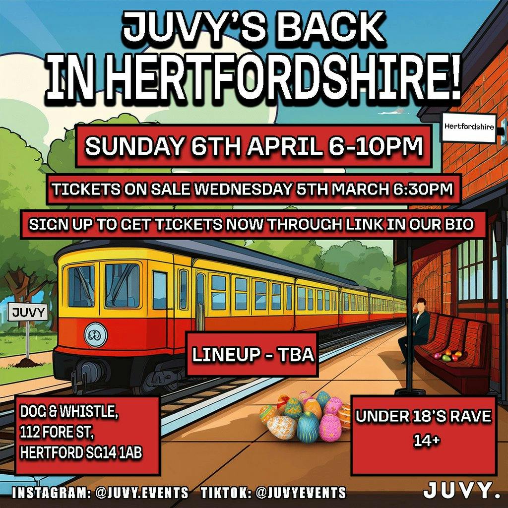 JUVY - Easter Tour 2025 - Hertfordshire | The Dog And Whistle Hertford ...
