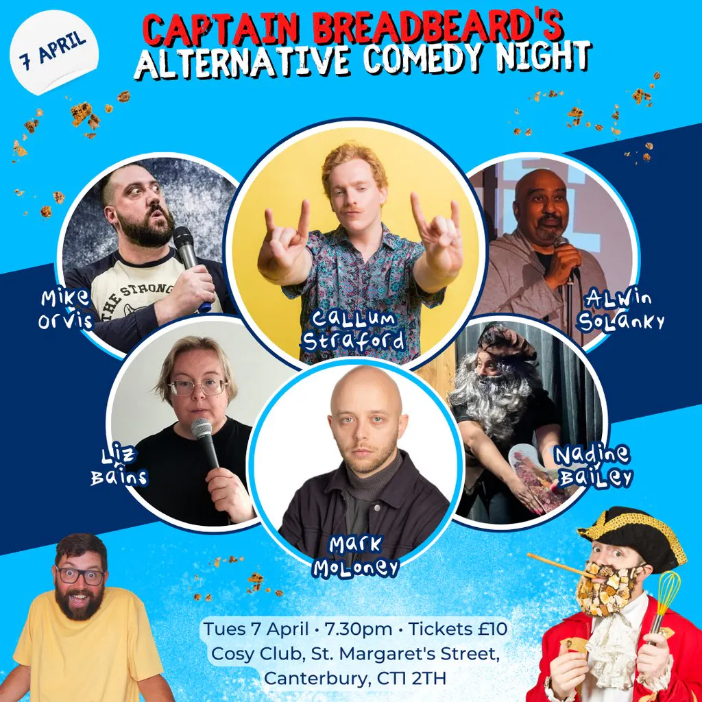 Captain Breadbeard's Alternative Comedy Night | Cosy Club Canterbury ...