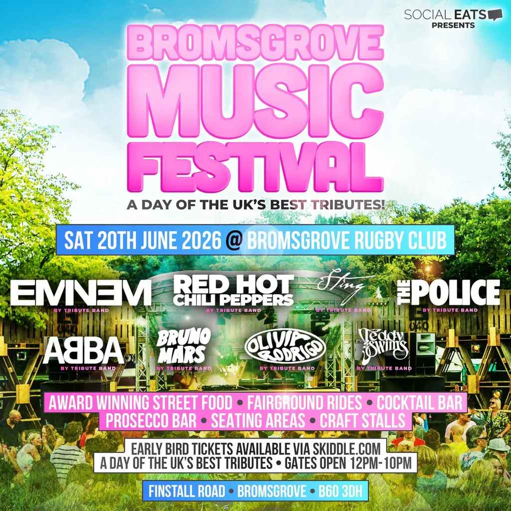 Tickets: Bromsgrove Music Festival 2026 | Bromsgrove Rugby Football ...