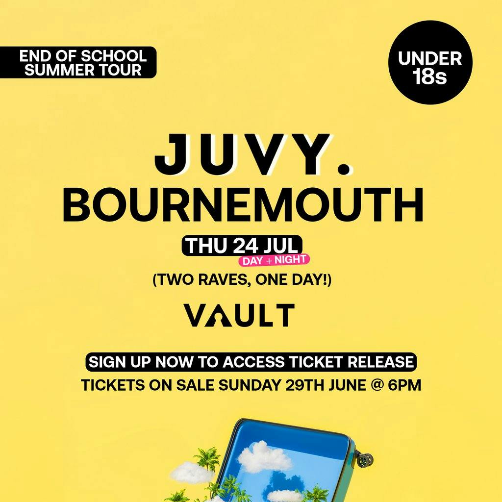 JUVY u18s - EndOfSchoolTour - Thur 24 July - Bmouth - DAY PARTY | The ...