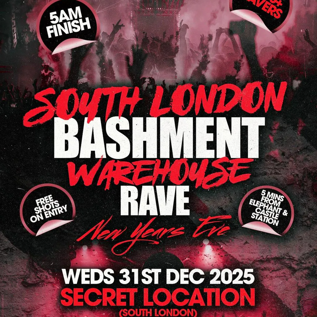 South London Bashment Warehouse Rave - New Years Eve Party | Secret ...