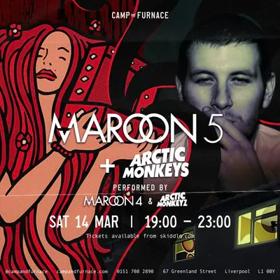 Maroon 5 & Arctic Monkeys performed by Maroon 4 & Arctic Monkeyz | Camp ...