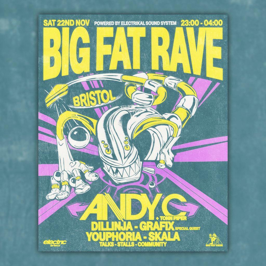 Tickets: Big Fat Rave: Andy C, Dillinja, Grafix & Many More | Electric ...