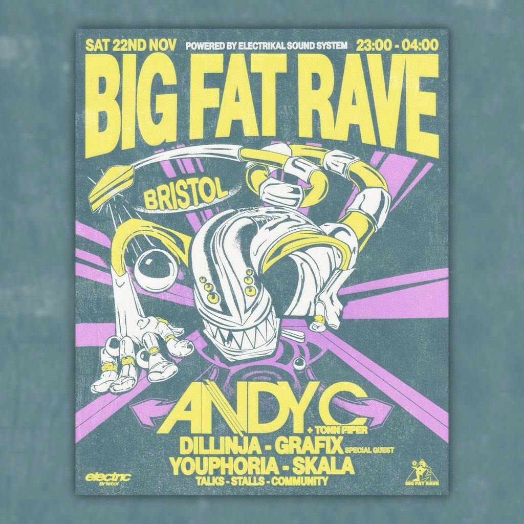 Tickets: Big Fat Rave: Andy C, Dillinja, Grafix & Many More | Electric ...