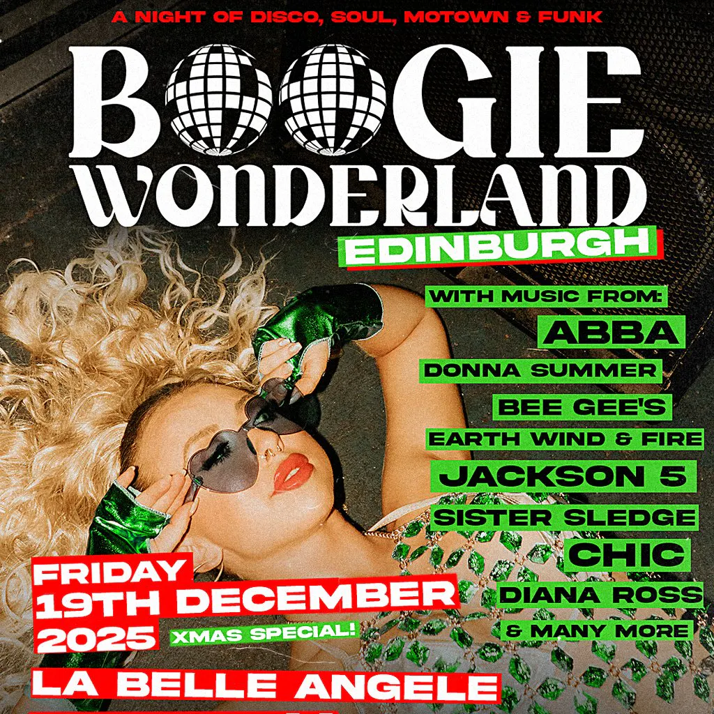 Boogie Wonderland: Edinburgh December 19th | La Belle Angele Edinburgh ...