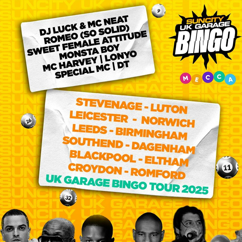 Tickets: UK GARAGE BINGO with MC DT and MONSTA BOY LIVE P.A| CROYDON ...