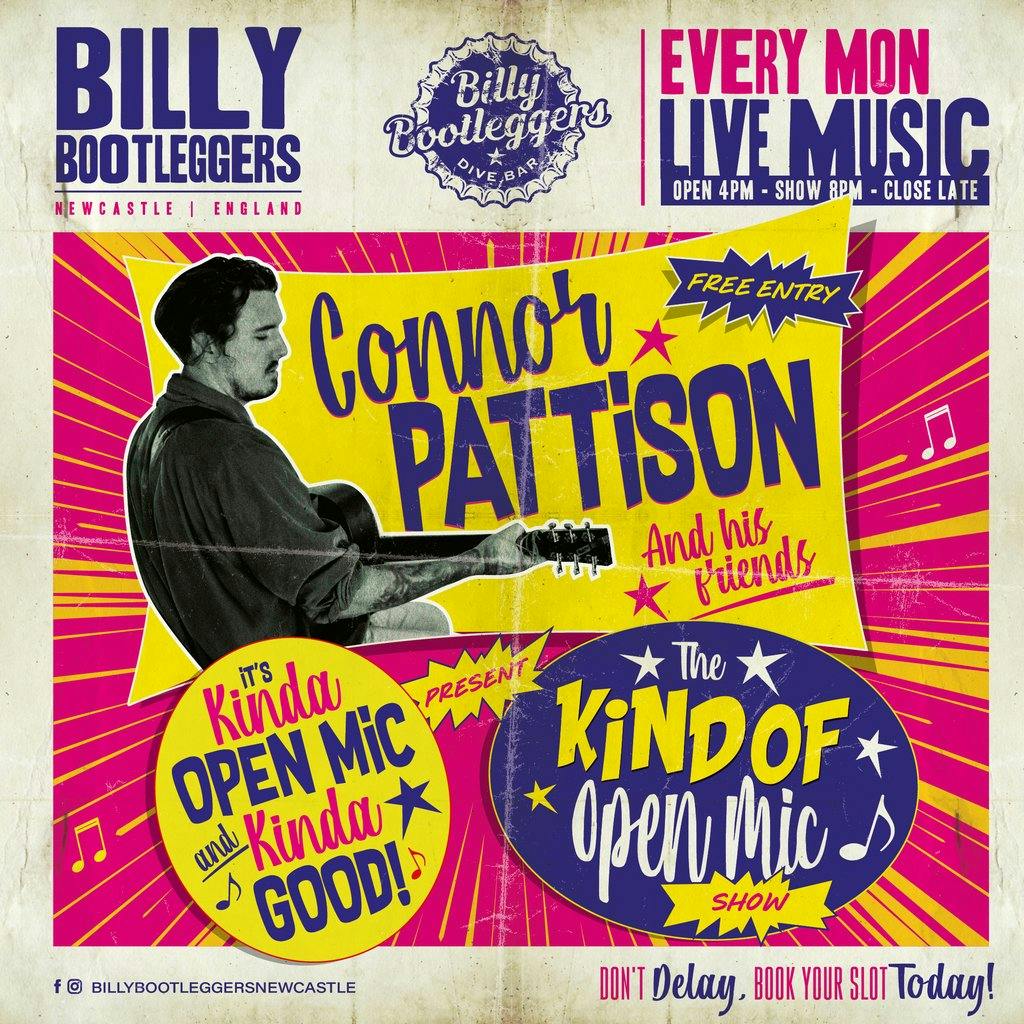Tickets: The Kind Of Open Mic Show - EVERY MONDAY @ BILLY'S | Billy ...