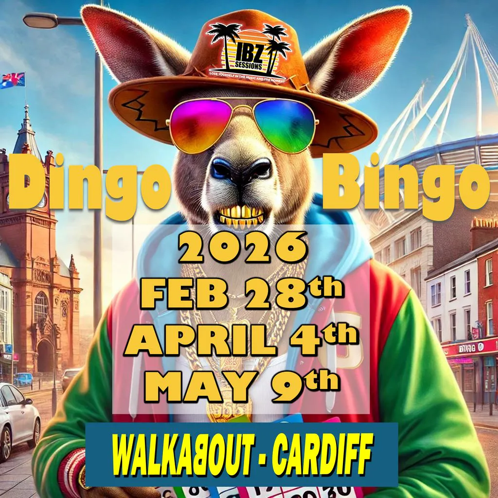 Tickets: Dingo Bingo | Walkabout Cardiff Cardiff Sat 09 May 2026