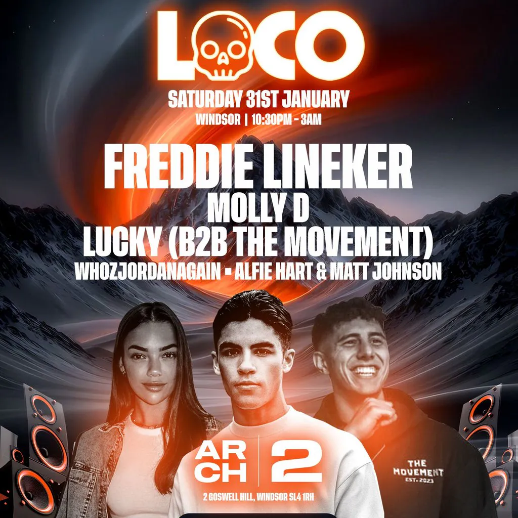 LOCO Presents Freddie Lineker End of January Special | Arch 2 Windsor ...