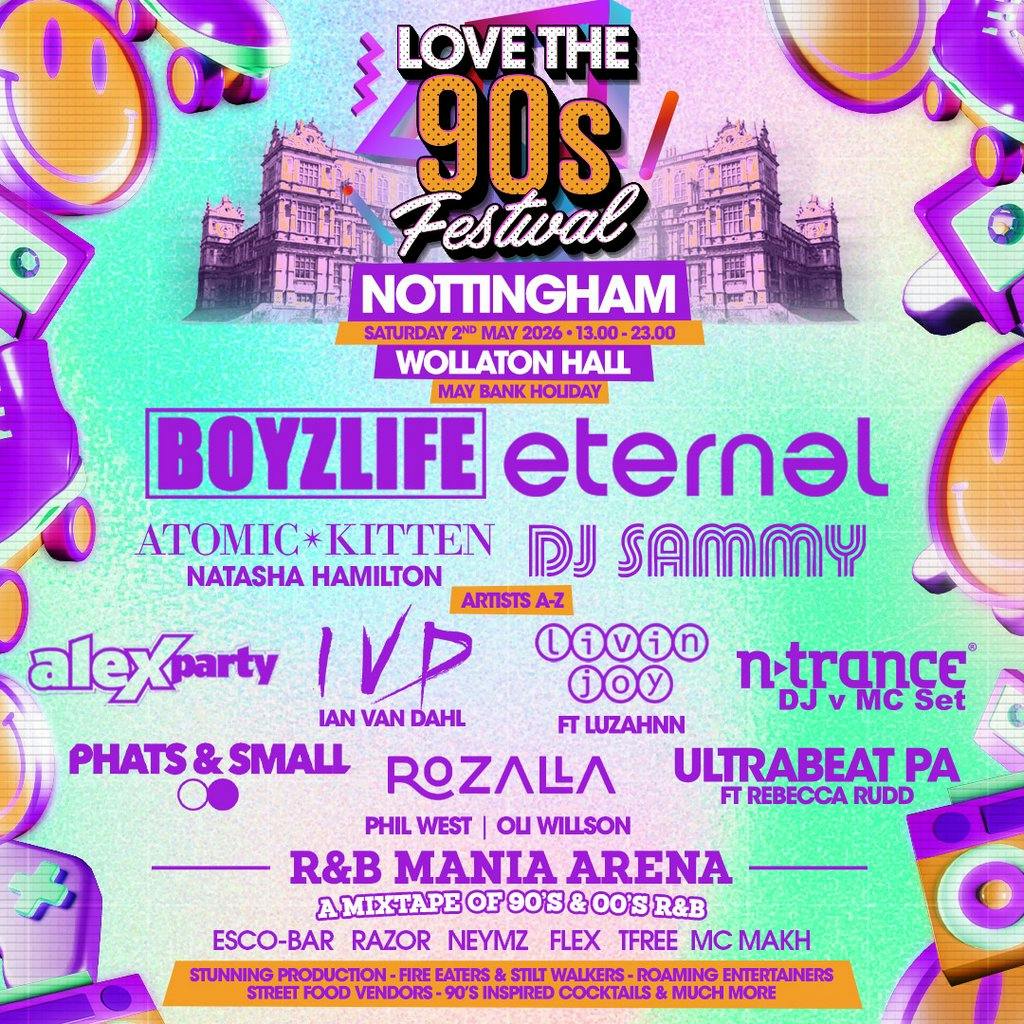 Tickets: Love the 90s Festival | Wollaton Park | Wollaton Hall Park ...