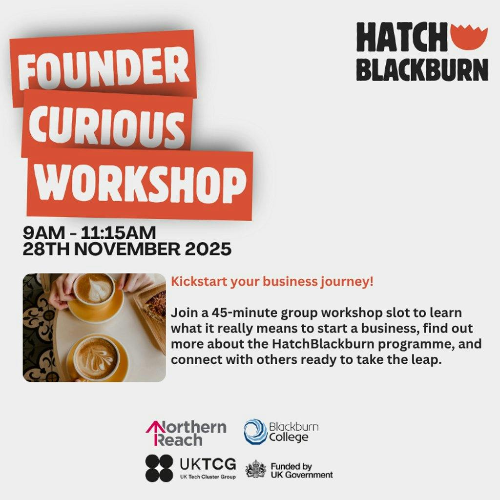 Tickets: Hatch Blackburn - Founder Curious Workshop | Industry ...